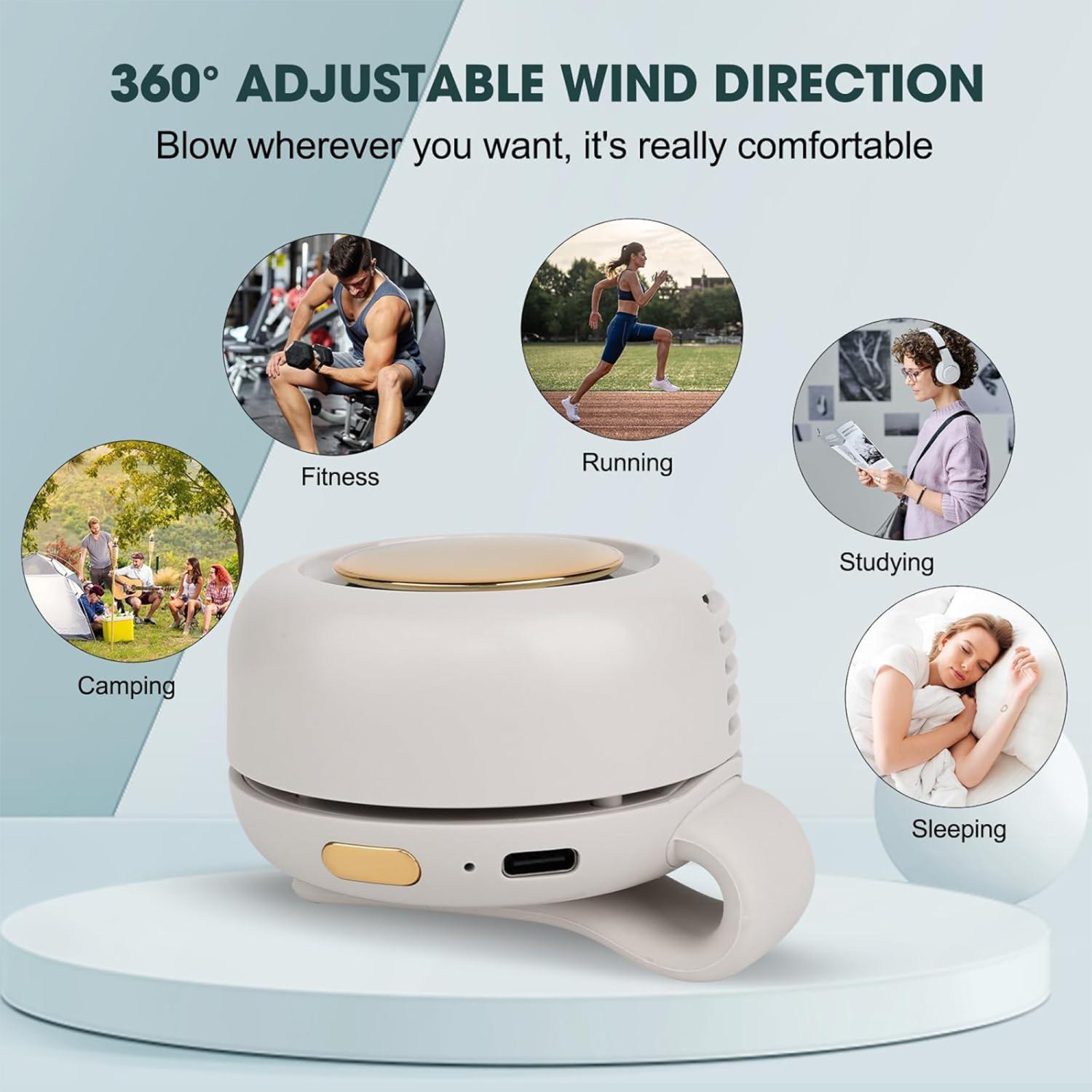 Small Whirlwind Clip Waist Neck Fan – Custom Neck Fans
